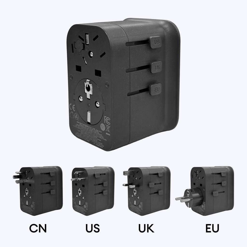 Anker 4 in 1 Travel Adapter 65W GaN USB Charger International Travel ...