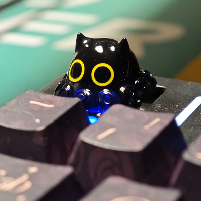 Octopus Cat Keycap 3D Creative Cute Cartoon MX Switch Mechanical ...