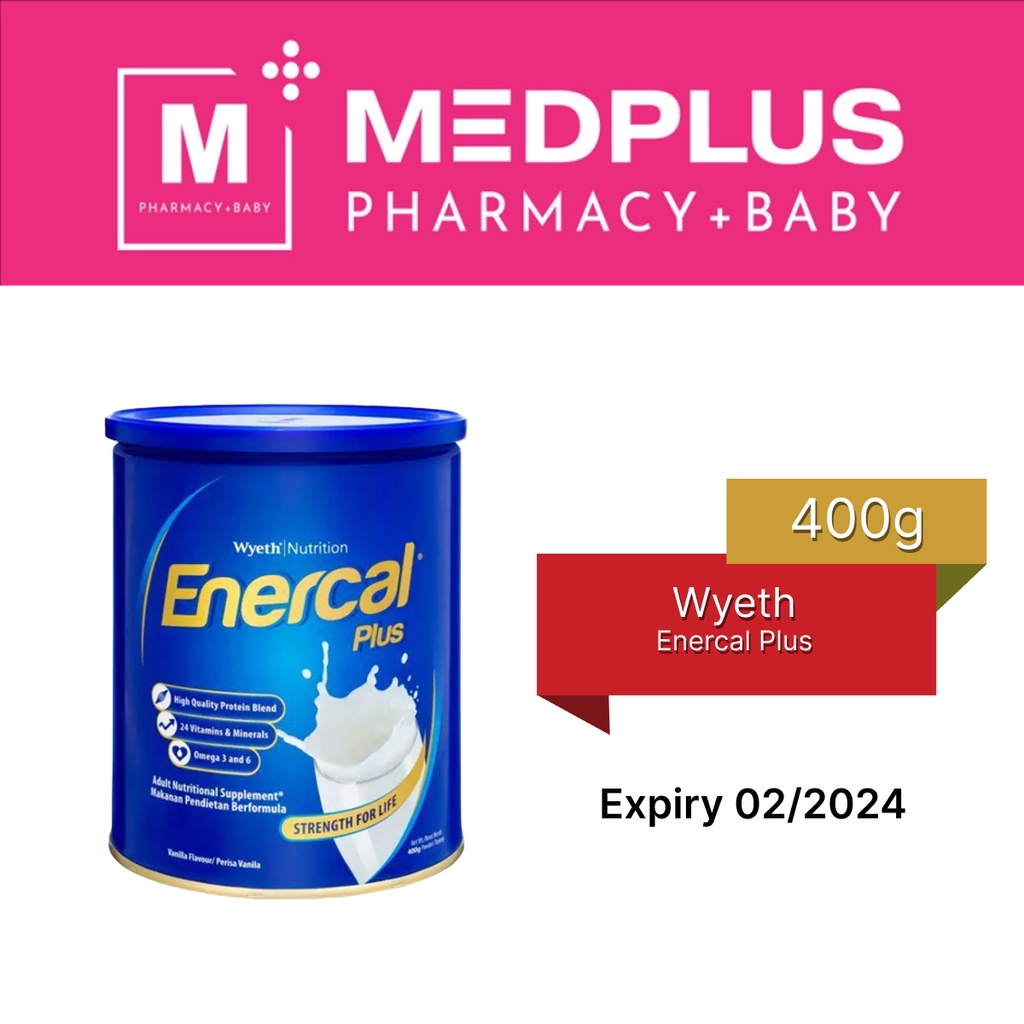 [EXP: 18/02/2024] Wyeth Enercal Plus 400g | Shopee Singapore