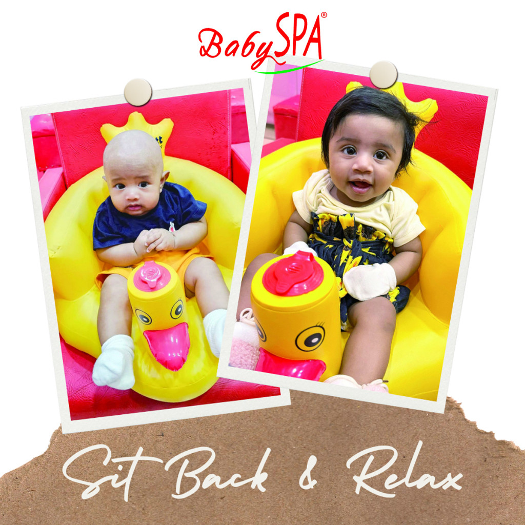 ♥♥♥ 𝐒𝐆 𝐒𝐞𝐥𝐥𝐞𝐫 BabySPA New Duck Inflatable Safety Bath Chair Sofa ...