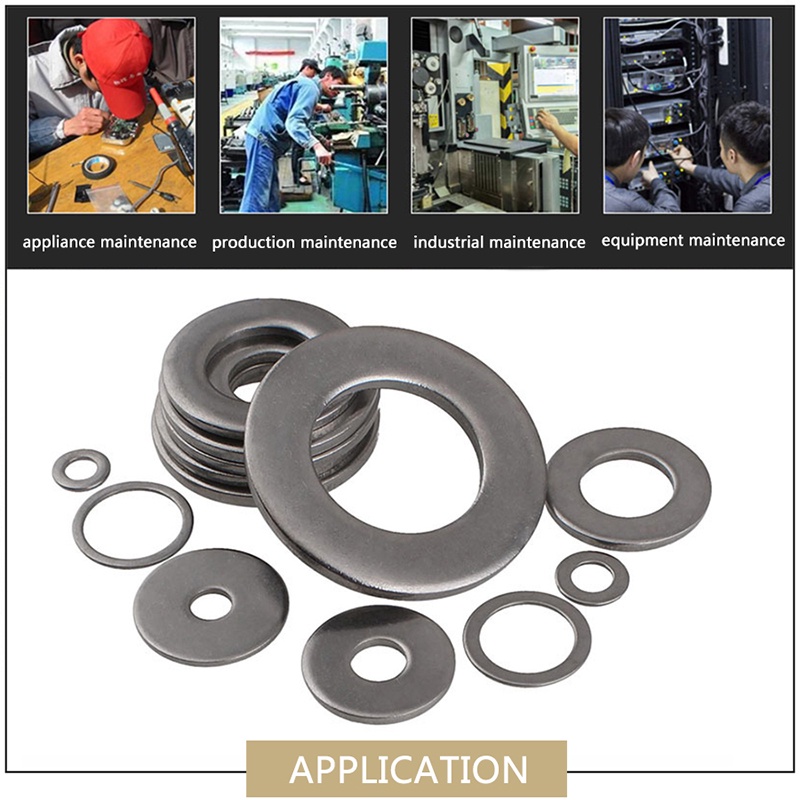 M5 M6 M8 M10 Stainless steel Flat Gasket Washer Ultrathin Ring ...