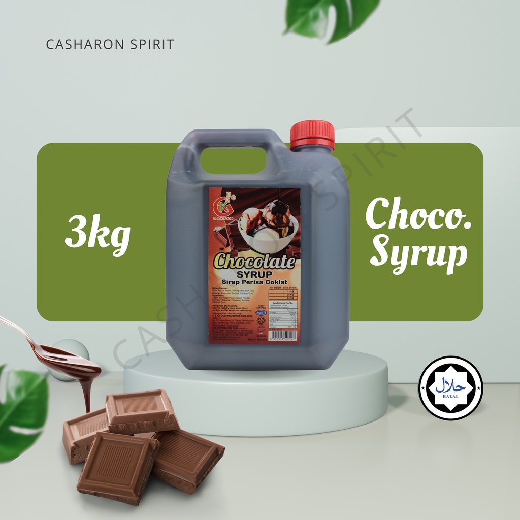 3kg Chocolate Syrup (2.5L) / 5kg Chocolate Syrup (4L) | Shopee Singapore