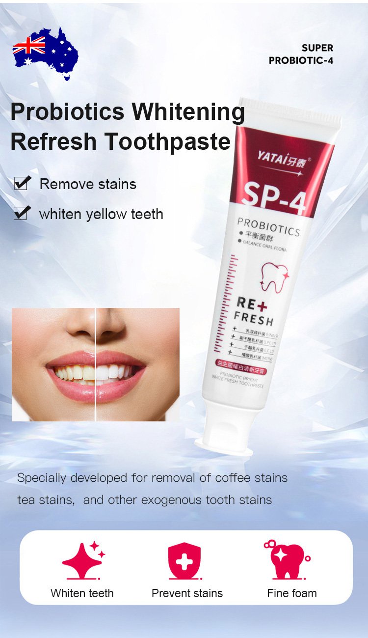 🎈SG STOCK🎈【Deep clean tooth stains】Probiotics Whitening Refresh ...