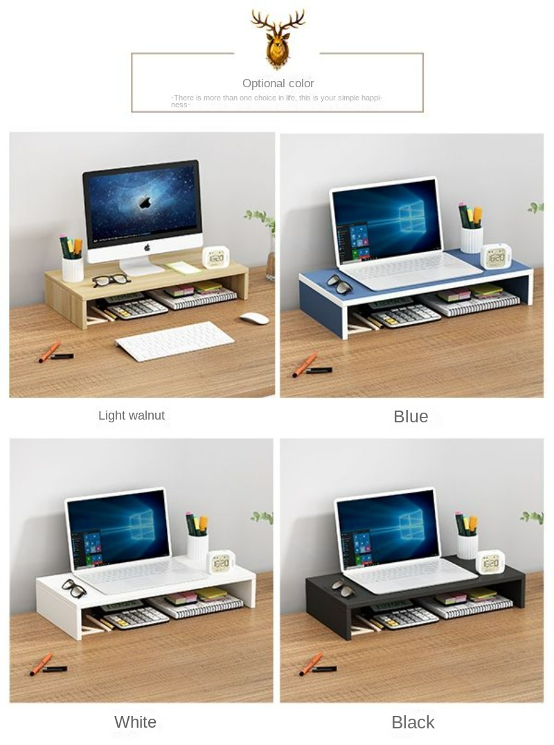 Desktop Elevated Rack Computer Widened Elevated Rack Laptop Dormitory ...