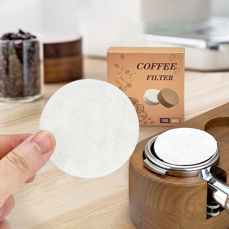 100pcs Coffee Filter Paper Home Handle Special Powder Bowl Filter Paper ...