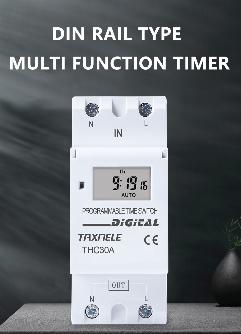 Weekly 7 Days Programmable Digital Timer Switch THC-30A Relay Timer ...