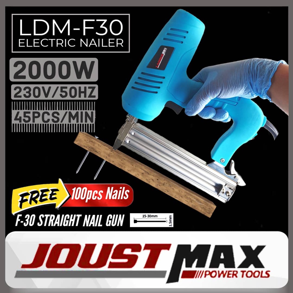 Ladderman Electric Nail Gun F30 Electric Pneumatic Nailer Gun F30 ...