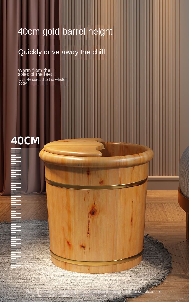 Cedar Foot Bath Wooden Bucket Foot Bath Household Calf Solid Wood Foot ...