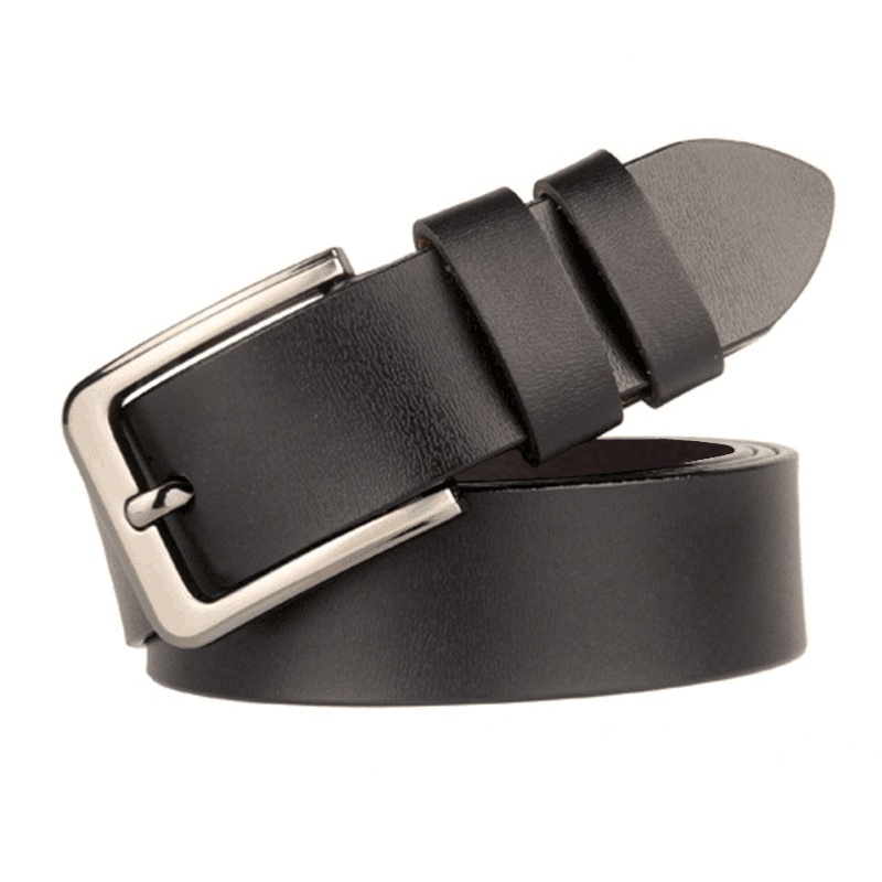 CEXIKA Men's Adjustable Leather Belt - Extended Sizes 130-170cm, Pin ...