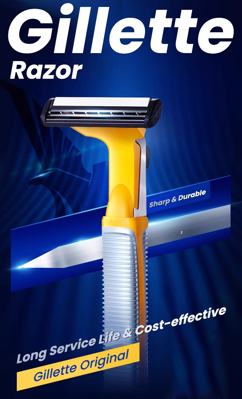 Gillette Vector 2nd Gen Razor Manual Shaving Razor for Men Beard Shaver ...