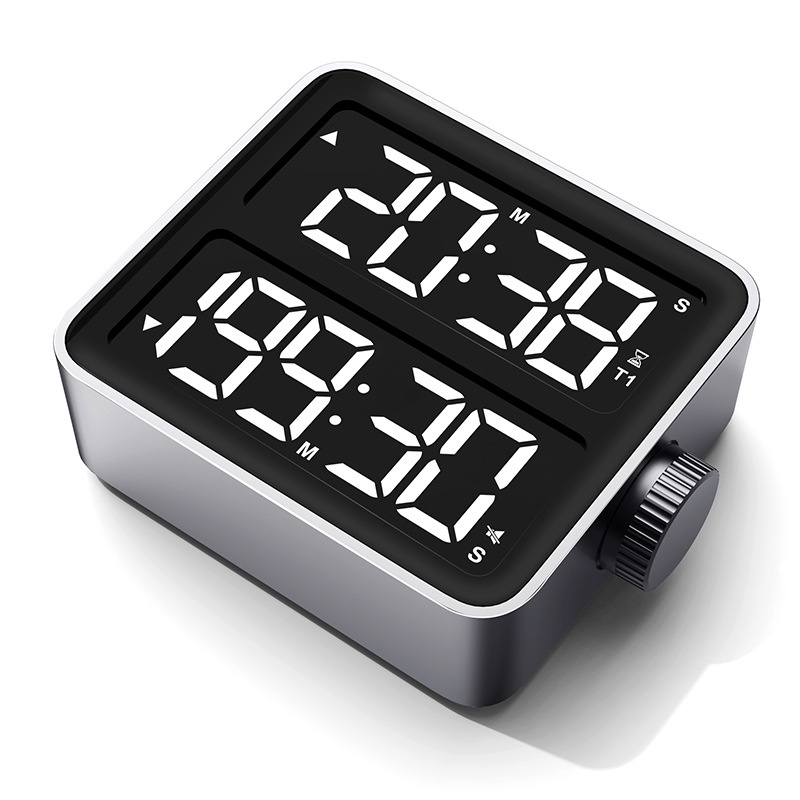 Dual screen split timer Digital Kitchen Timer with Dual Countdown Stop ...