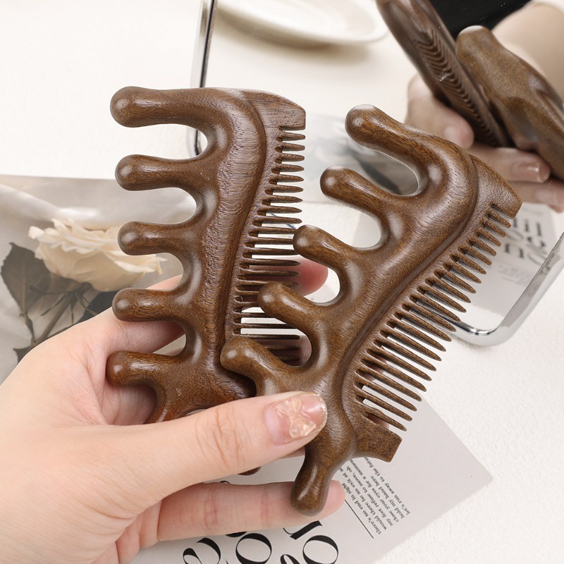 3 In 1 Sandalwood Meridian Massage Comb / Blood Circulation Massage ...