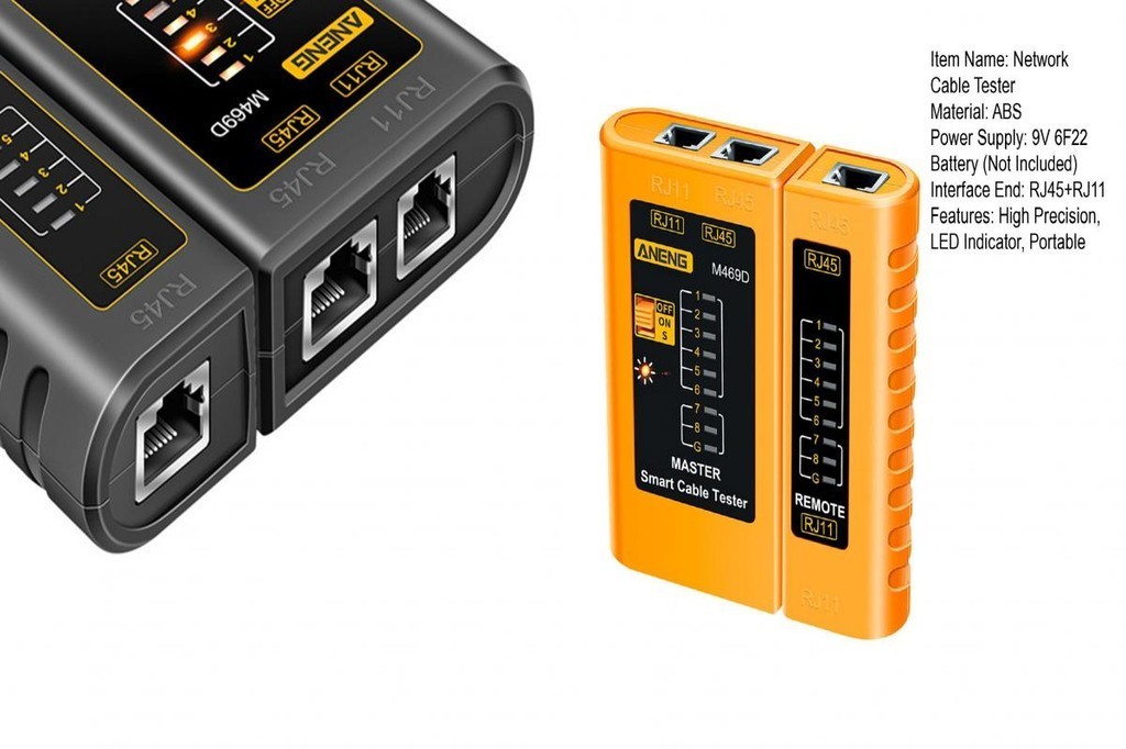 Network Cable Tester Two Speed Portable Multifunctional On-Off Test ...