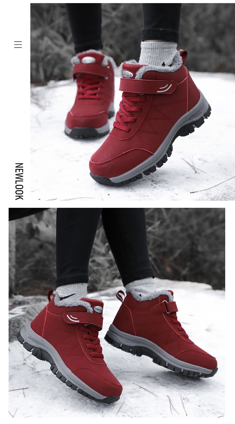 JINTOHO Waterproof Winter Warm Snow Boots Outdoor Non-Slip for Men and ...