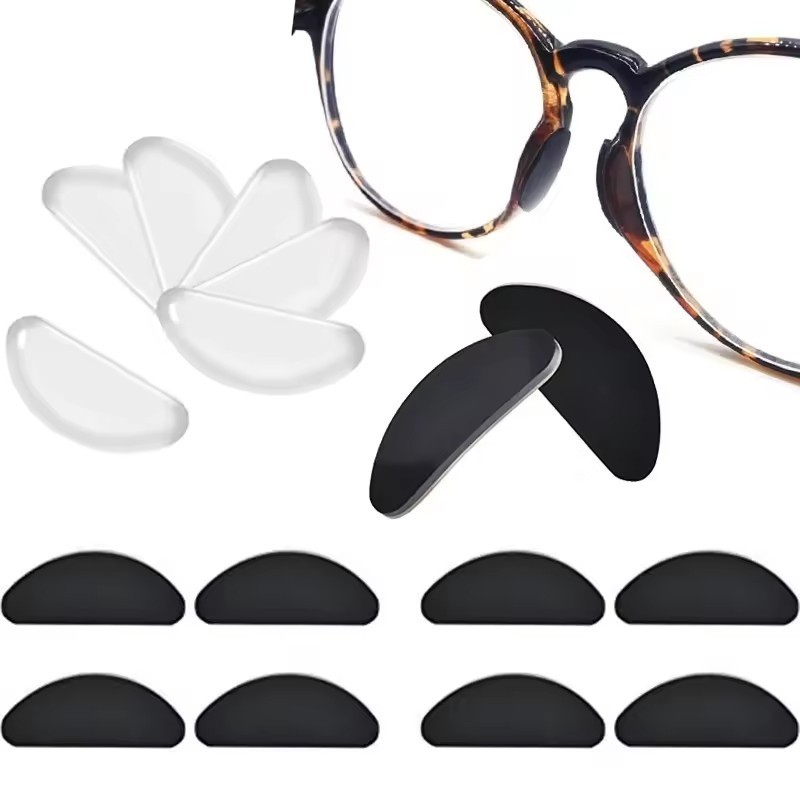 Non-Slip Glasses Nose Pads Invisible Soft Silicone Self Adhesive ...