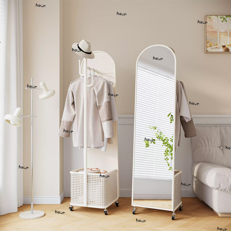 BK Full Body Mirror Rotating Dressing Mirror Coat Rack Integrated ...
