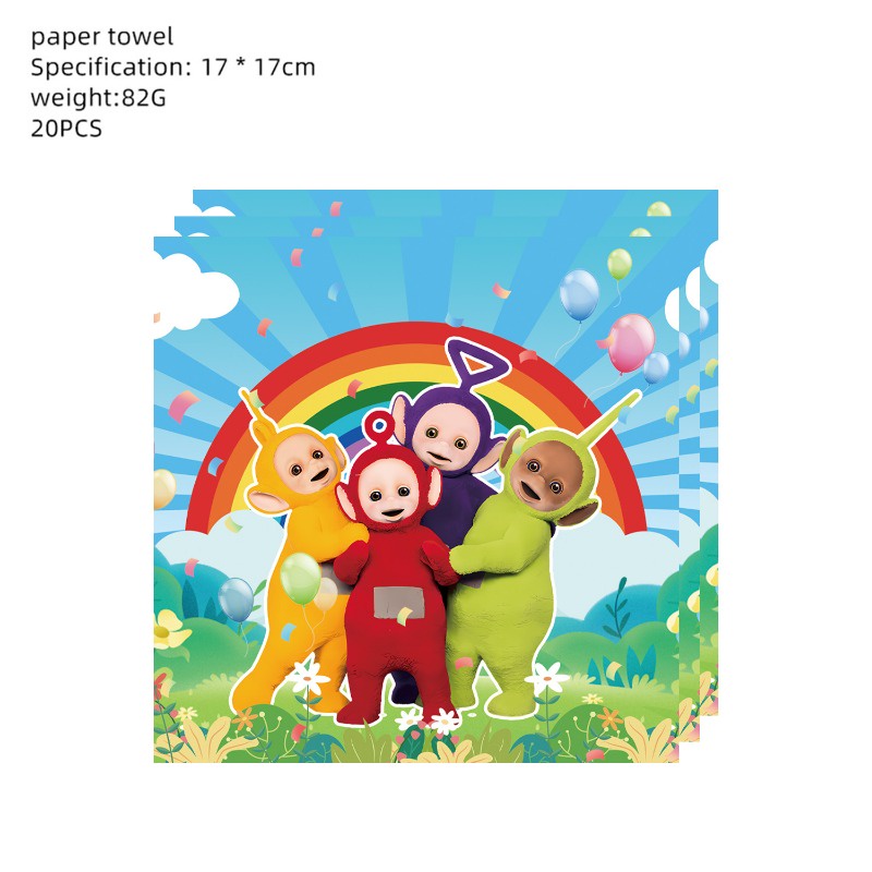 Teletubbies cartoon Themed Children's Birthday Party Set Cute Red ...