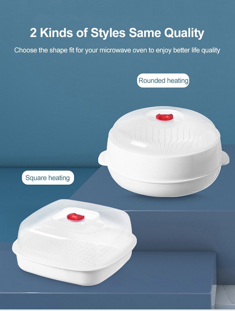 Microwave Oven Double-layer Rounded Steamer | Shopee Singapore