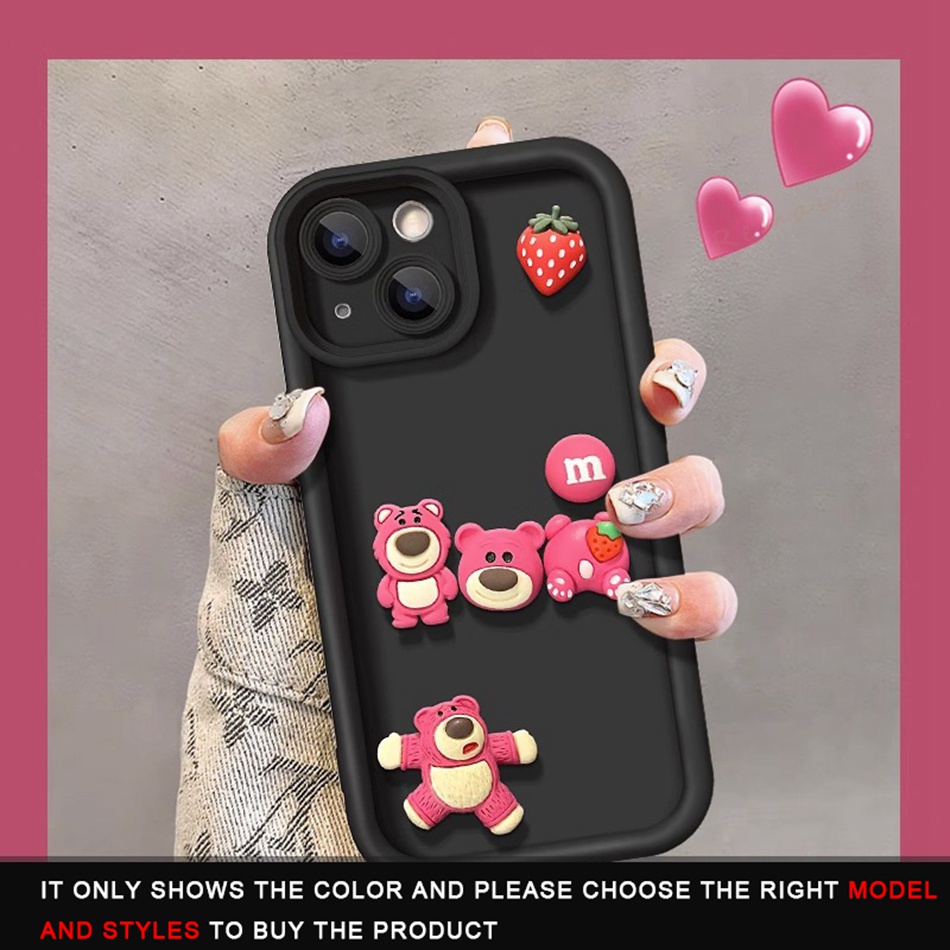 3D Lotso Bear Casing for iPhone 11 12 13 14 15 Pro Max 7 8 Plus SE 2020 ...