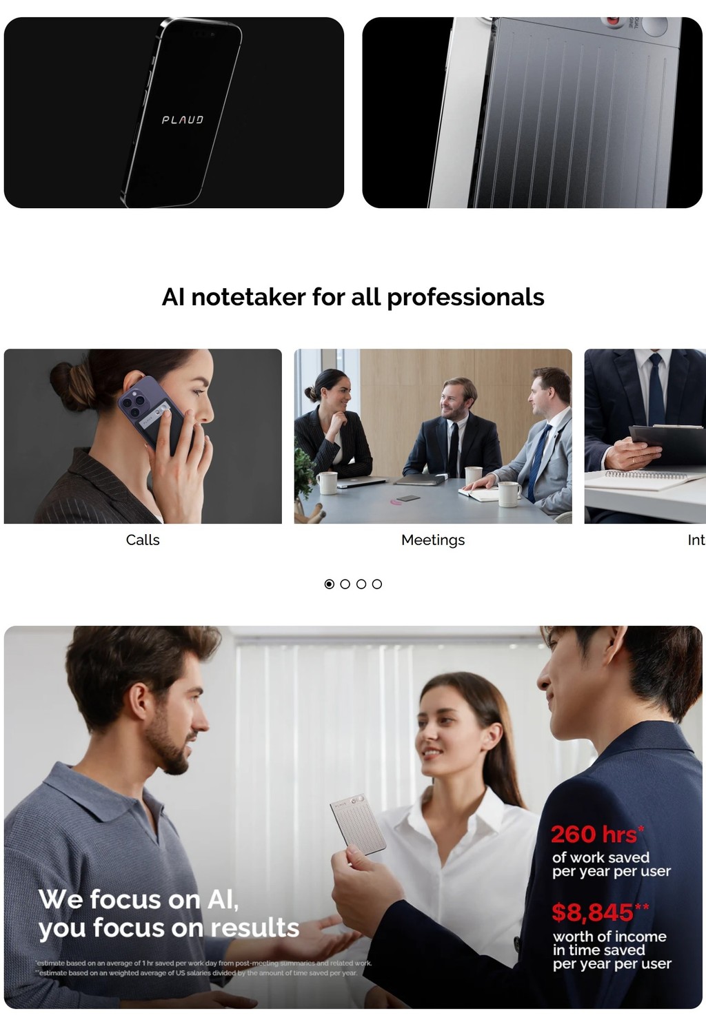 PLAUD NOTE AI Voice Recorder with Black Magnetic Case AI Notetaking ...