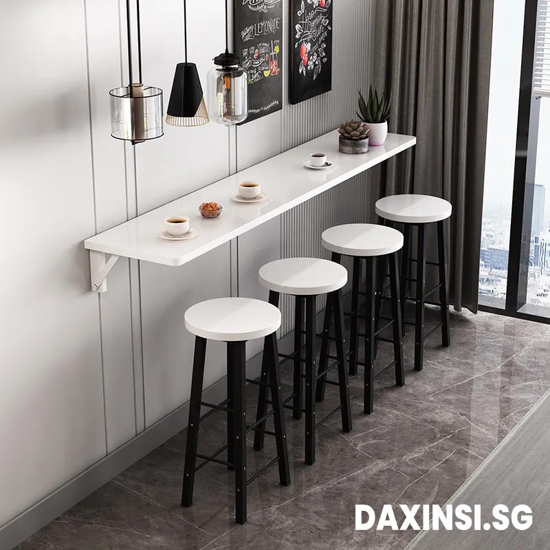 DAXINSI Wall-mounted Folding Table Integrated Wall Hanging Table Wall ...