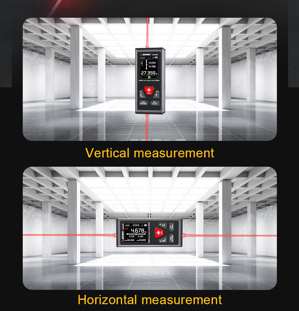 SNDWAY Dual Laser Distance Meter Bidirectional Measurement Electronic ...