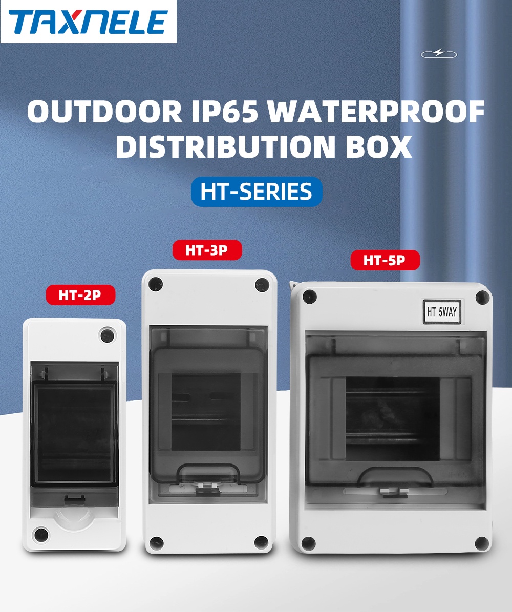 IP65 Waterproof Electrical Distribution Box 2 3 5 Ways MCB Switch PC ...