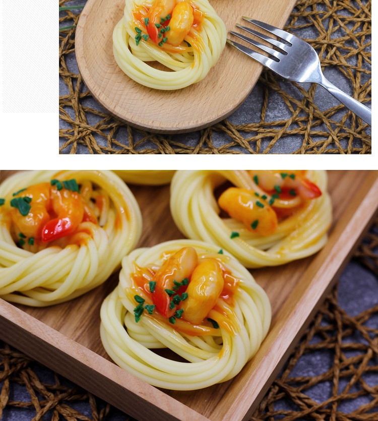【Fake Food Model】Artificial Spaghetti Model Noodles Food Pasta Model ...