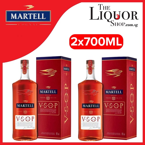 Bundle of 2 Martell VSOP Aged in Red Barrels Cognac 700ml | Shopee Singapore