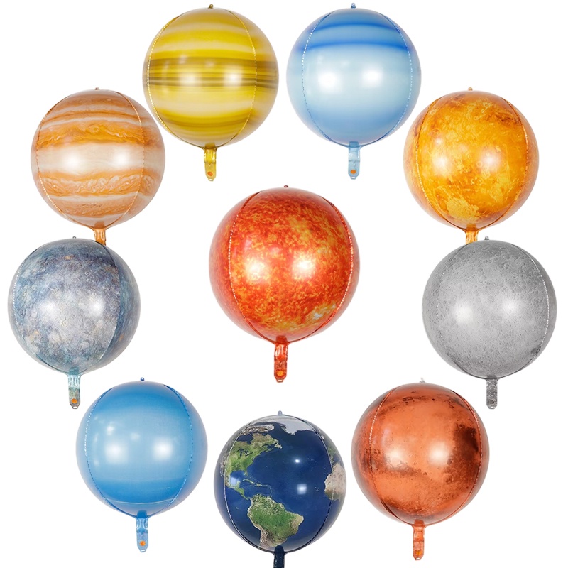 10pcs 22inch Solar System Balloons 4D Mercury Mars Venus Eight Major ...