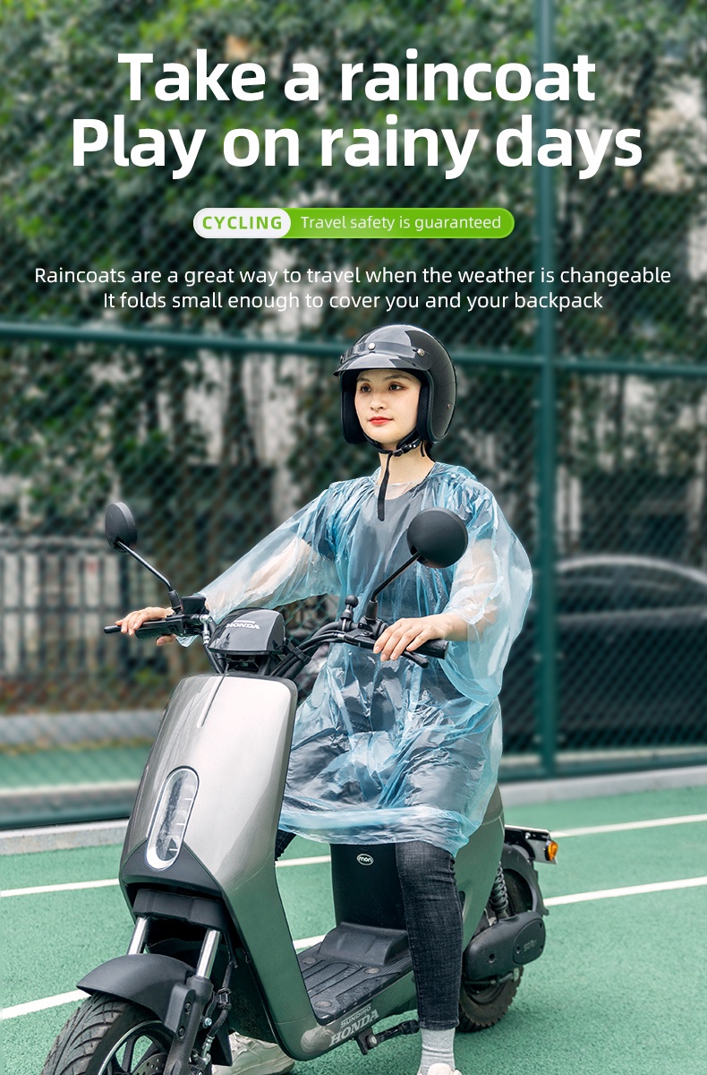 ROCKBROS Bike Raincoat Disposable Mini Portable Full-body Handlebar ...