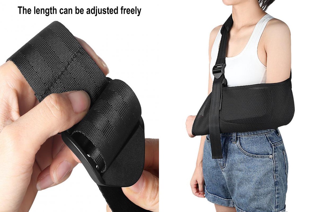 HUA Arm Sling Adjustable Padded Elbow Dislocation Sprain Brace ...