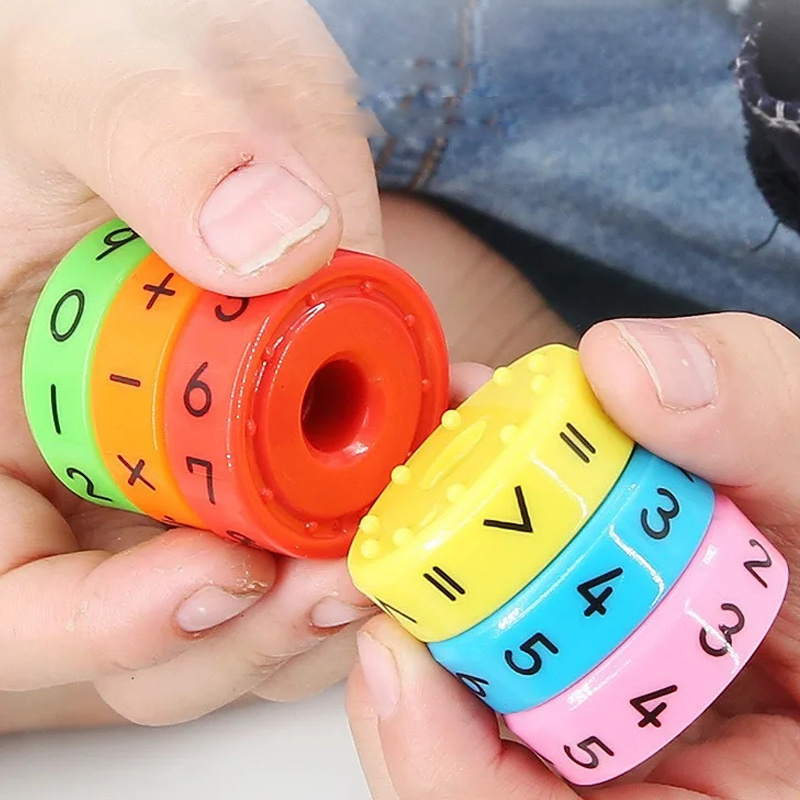 Children Numbers Magic Digital Cube Toy Montessori Puzzle Game Kids ...