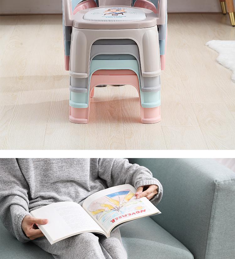 Plastic Baby Chair Fart Stool Baby Dining Chair Anti-Slip Stool Cartoon ...