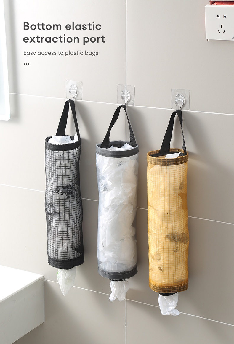 JIANJIA Kitchen Hanging Plastic Bag Storage Garbage Bag Storage ...