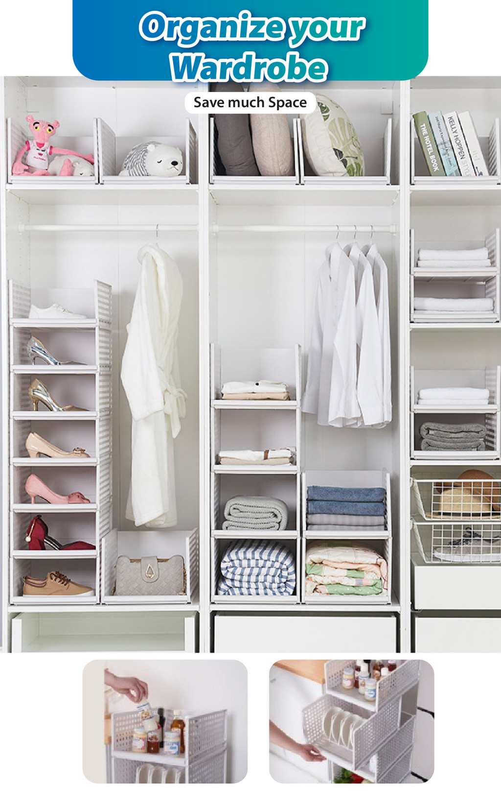 [SG STOCK] Retractable Multi Storey Stackable Drawer Storage Box Big ...