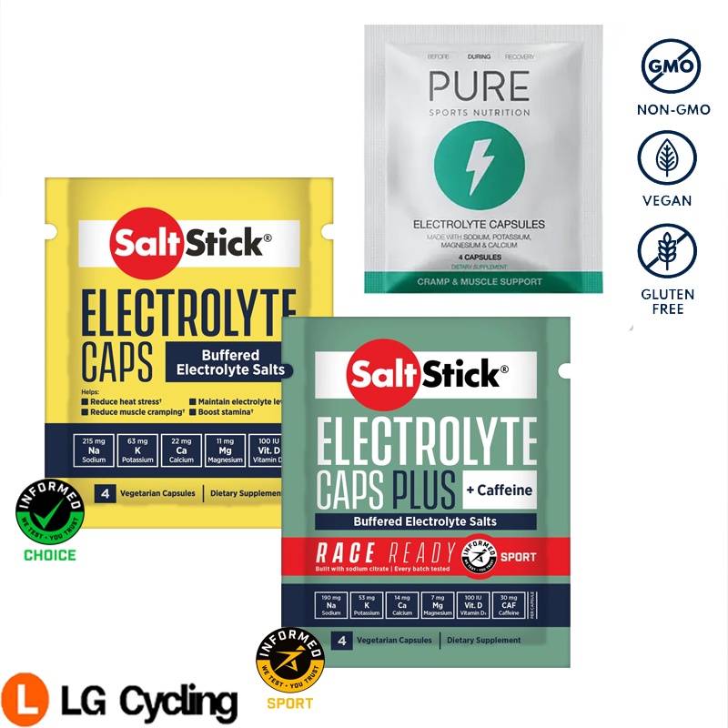 SaltStick Electrolyte Capsule Prevent Muscle Cramp 4 Caps Buffered ...