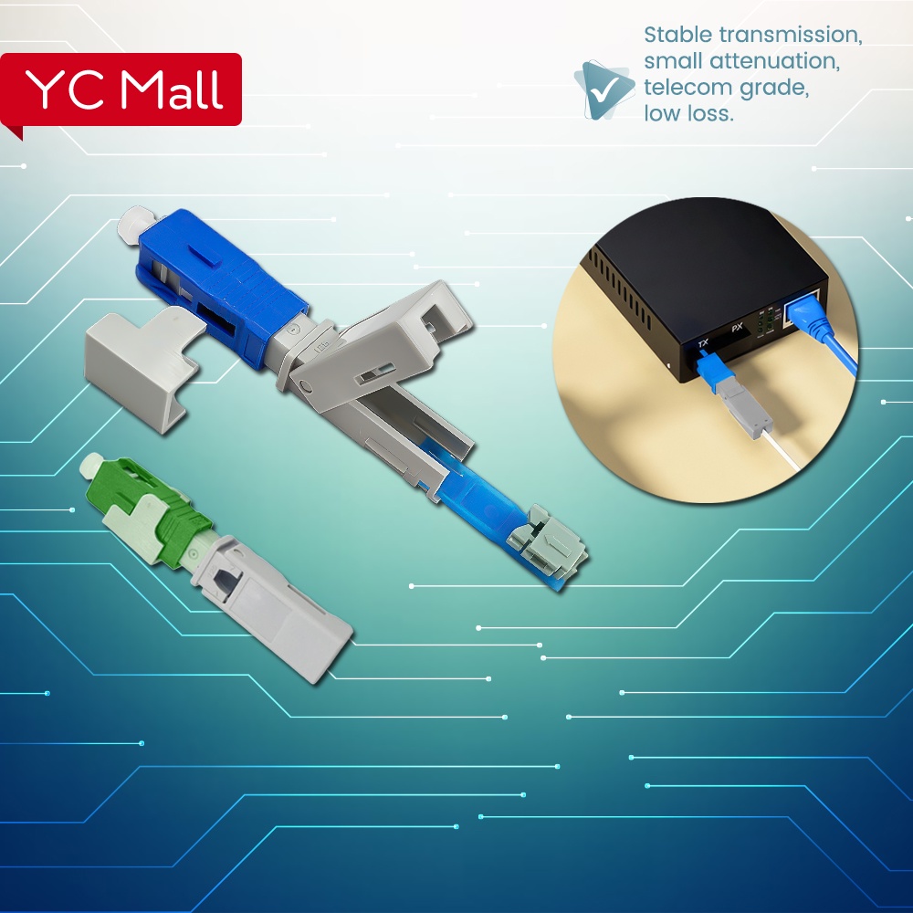 Fiber Singlemode SC/UPC & SC/APC Toolless Fast Connector 10 Unit ...