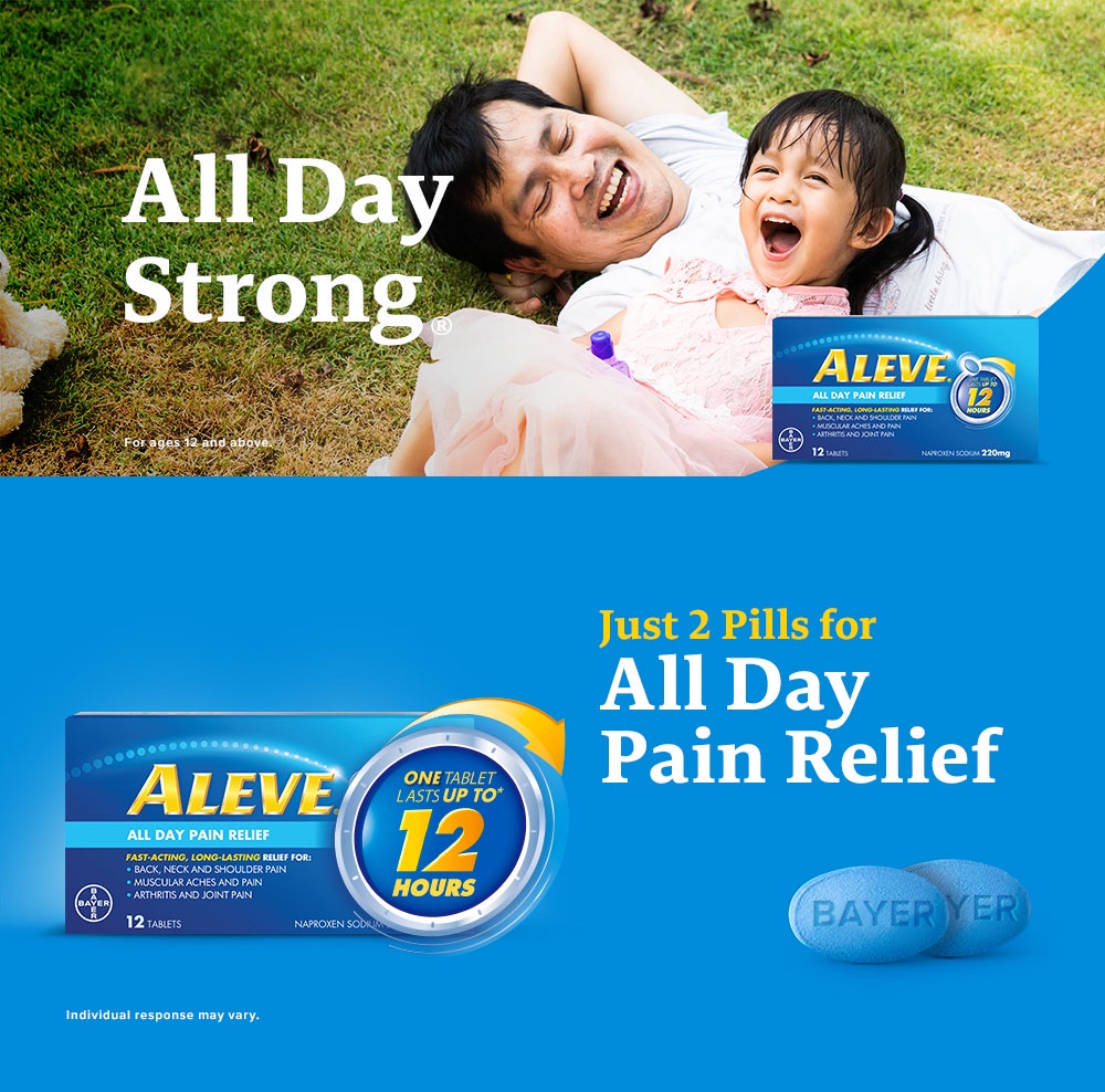 [Bundle of 2] Aleve Fast Acting 12 hours Anti-inflammatory Pain Relief ...