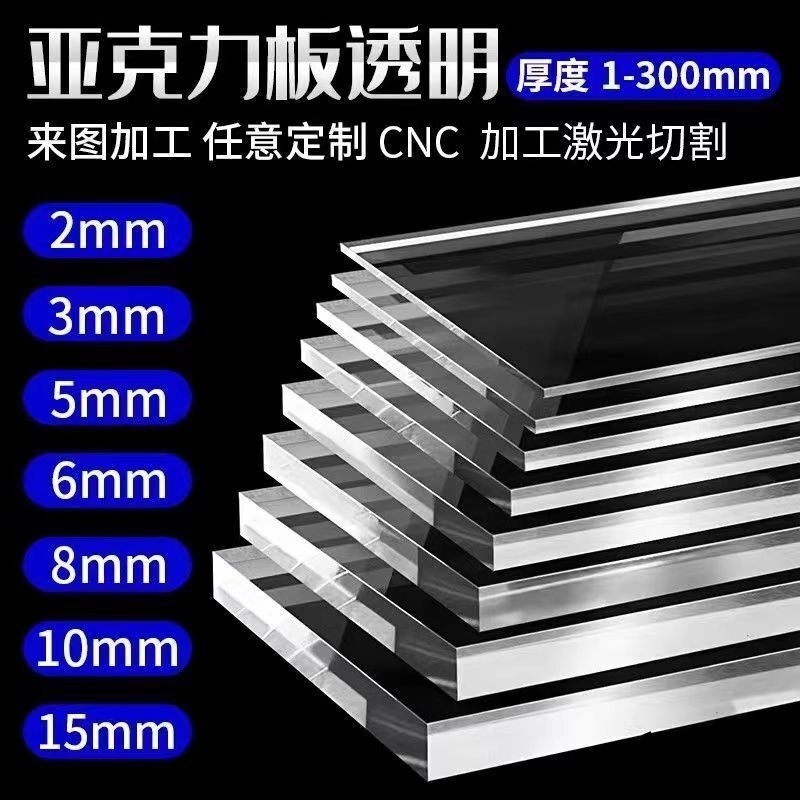 LHSG Acrylic Transparent Board, High Transparency PVC Partition Plastic ...
