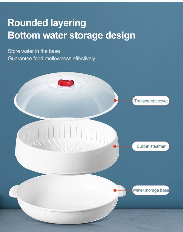 Microwave Oven Double-layer Rounded Steamer | Shopee Singapore