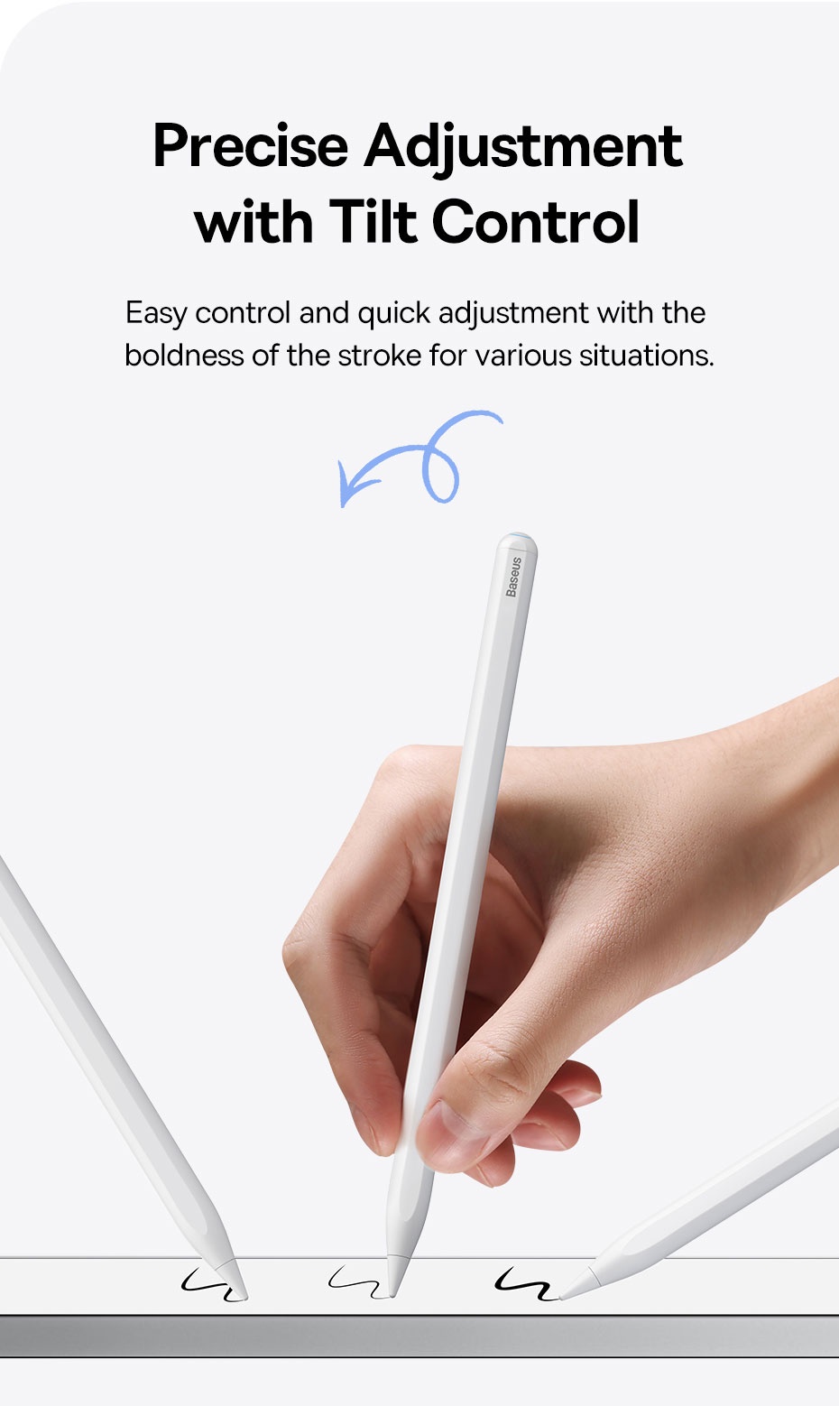 Baseus Stylus Pen with Wireless Charging Bluetooth Connection for Pad ...
