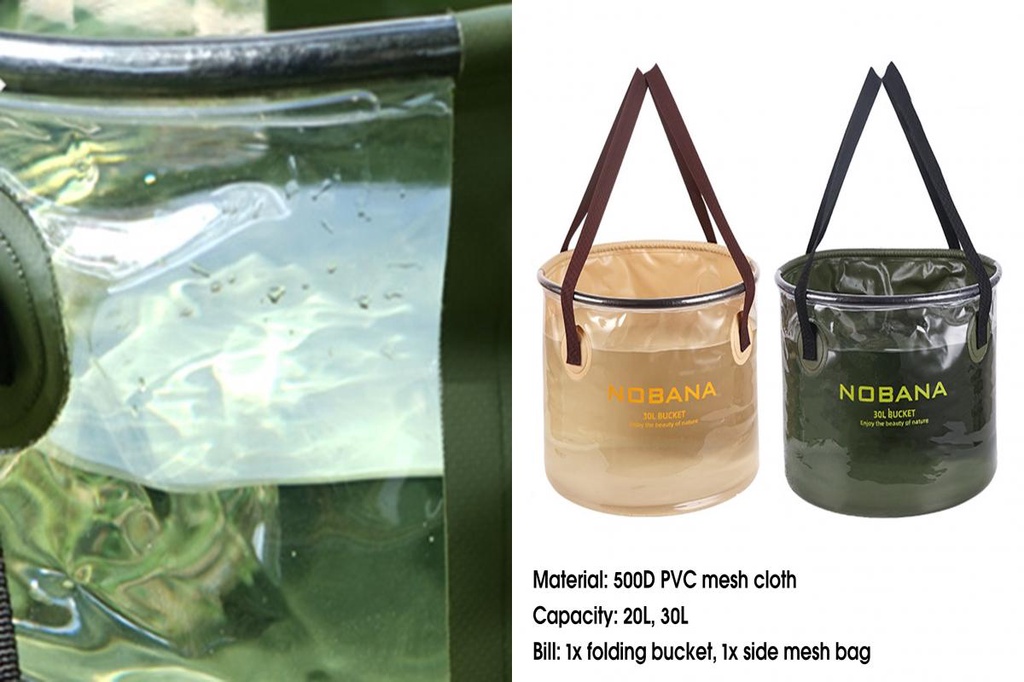 yuanzhen Ultralight Collapsible Bucket for Fishing Rust Resistant Water ...