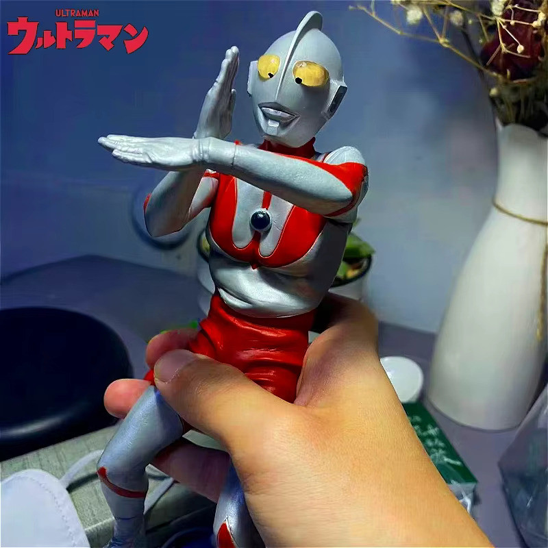 21cm Anime X-plu Ultraman Jack Action Figure PVC Aemble Two Hand ...