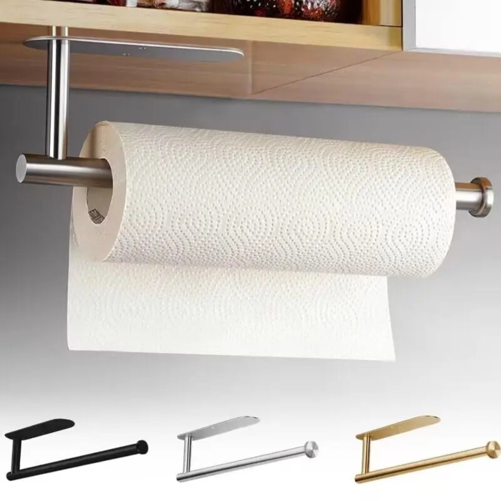 Tissue Holder Hook - Paper Towel Roll Dispenser - Hanging Toilet Roll ...