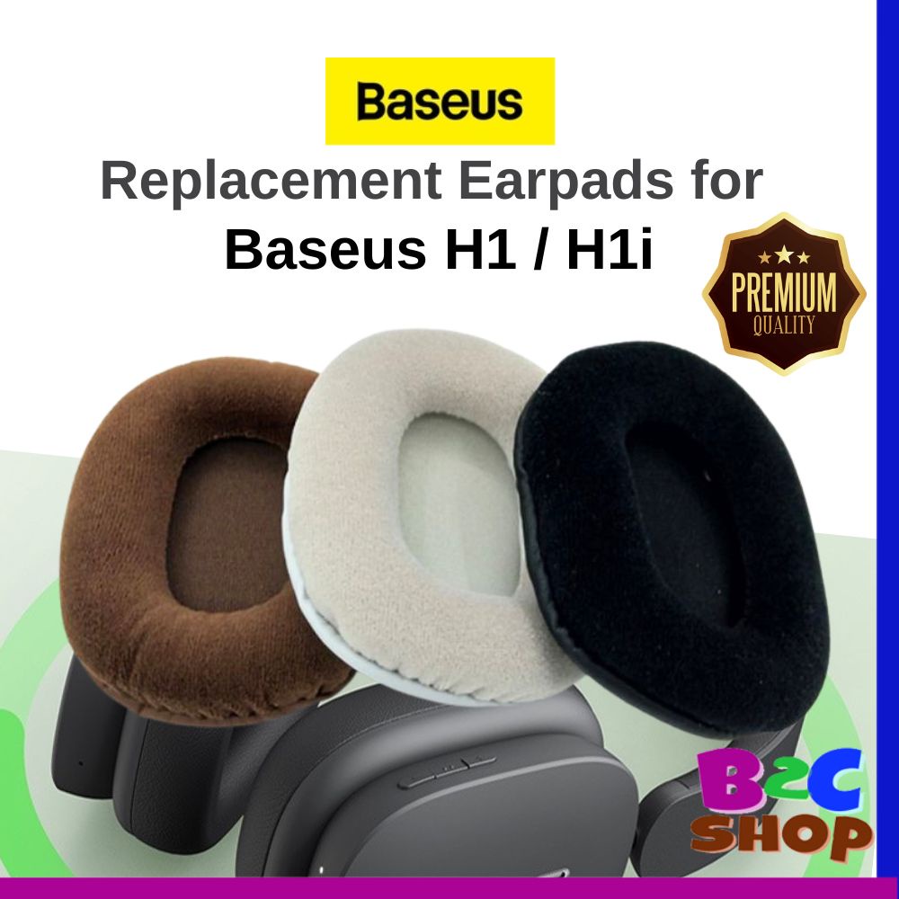 Baseus H1 / H1i ANC Headphone Replacement Velvet Velour Earpad Earmuff ...