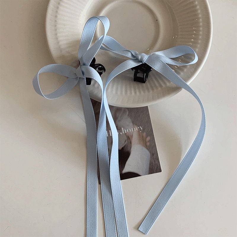 [Beautiful Magpie] 2pcs/set French ballet style bow ribbon small clip ...