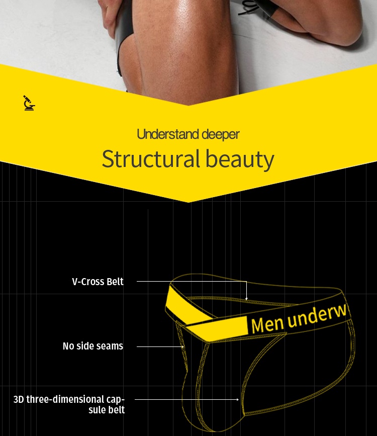 PUMP Fashion Trend Personality Men's Underwear Modal Comfortable High ...