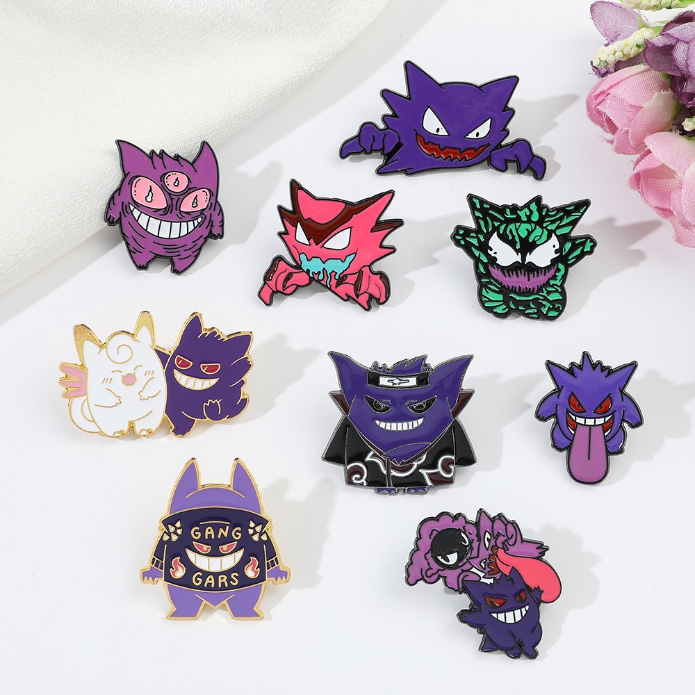 50 Styles of Pokemon Enamel Pins, Anime Peripheral Enamel Brooches ...