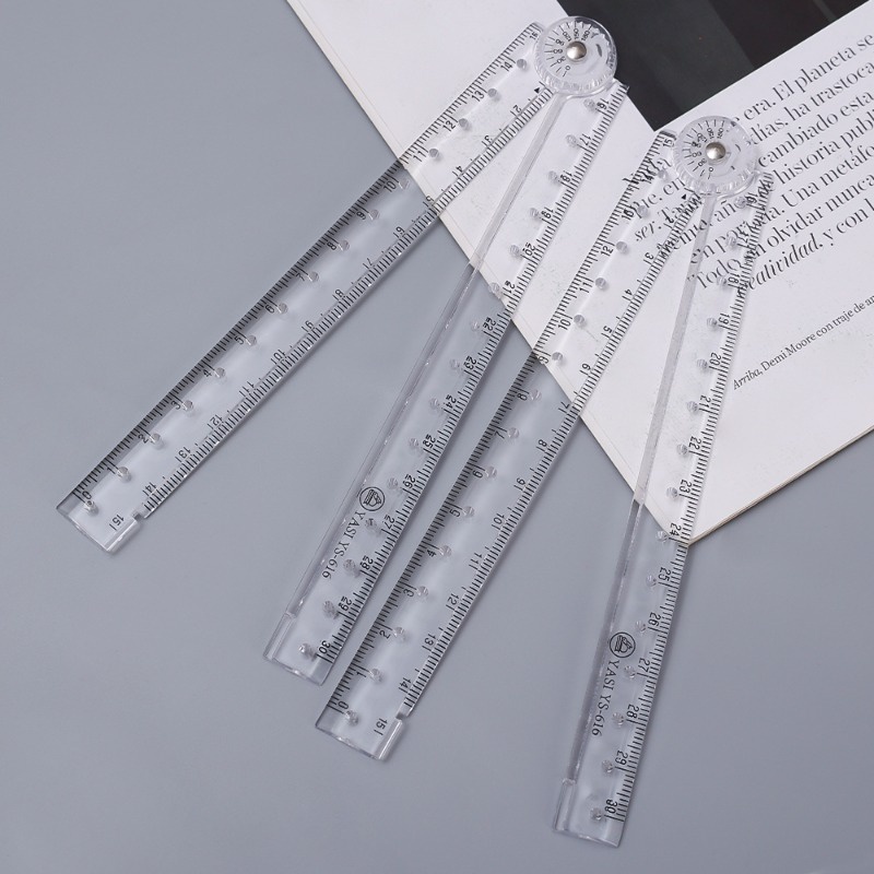 Transparent Acrylic Foldable Ruler - Drawing Measuring Straight Rulers ...